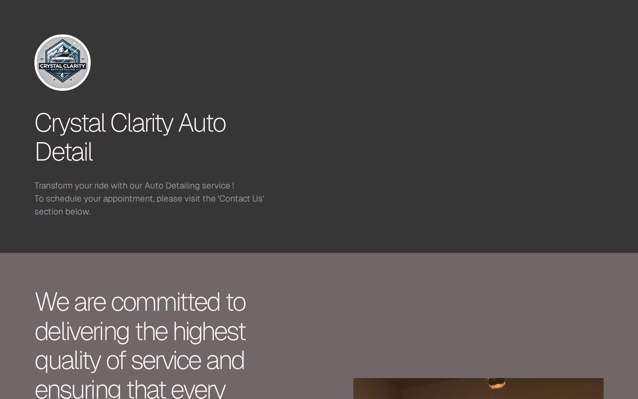 Crystal Clarity Auto Detailing Service